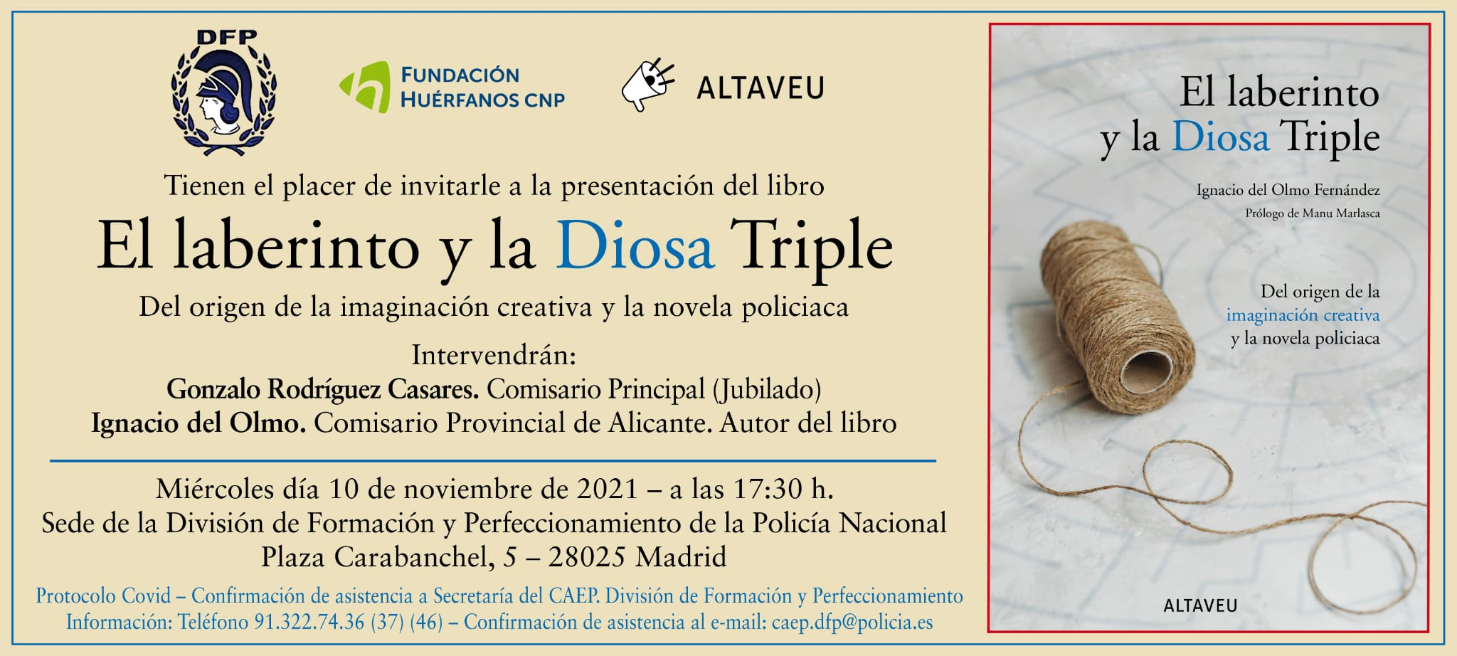 Presentación de la novela “El laberinto y la Diosa Triple” - Fundación ...